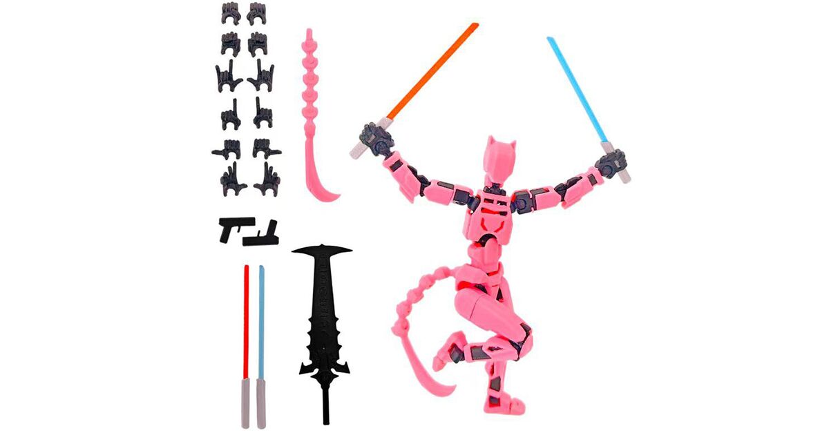 Робот Pink Mecha Ninja Dummy збірна екшн-фігурка конструктор арт: 15322 ...
